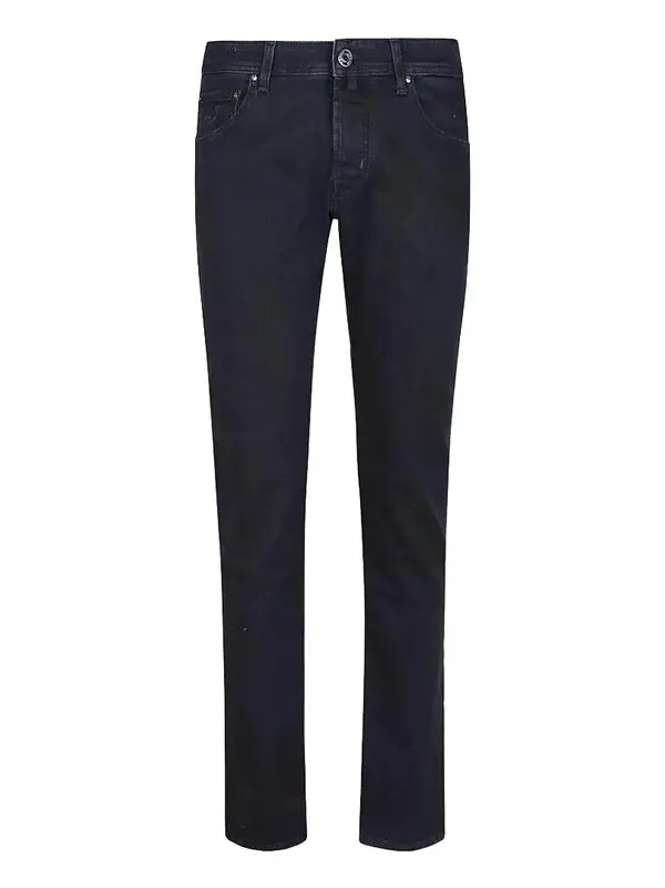 Jacob Cohen Nick Slim Logo-patch Jeans - Blue