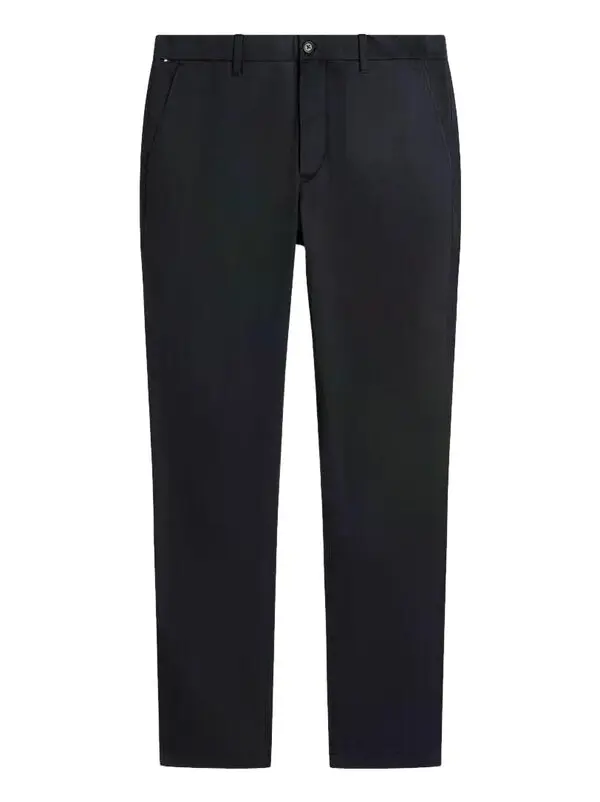 Tommy Hilfiger Logo-patch Chino Trousers - Blue