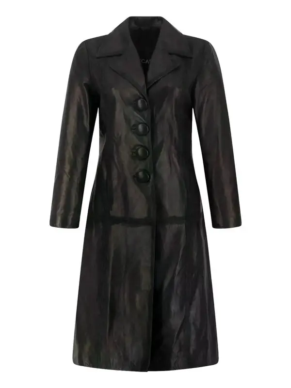 DANCASSAB Grisi Single-breasted Coat - Black