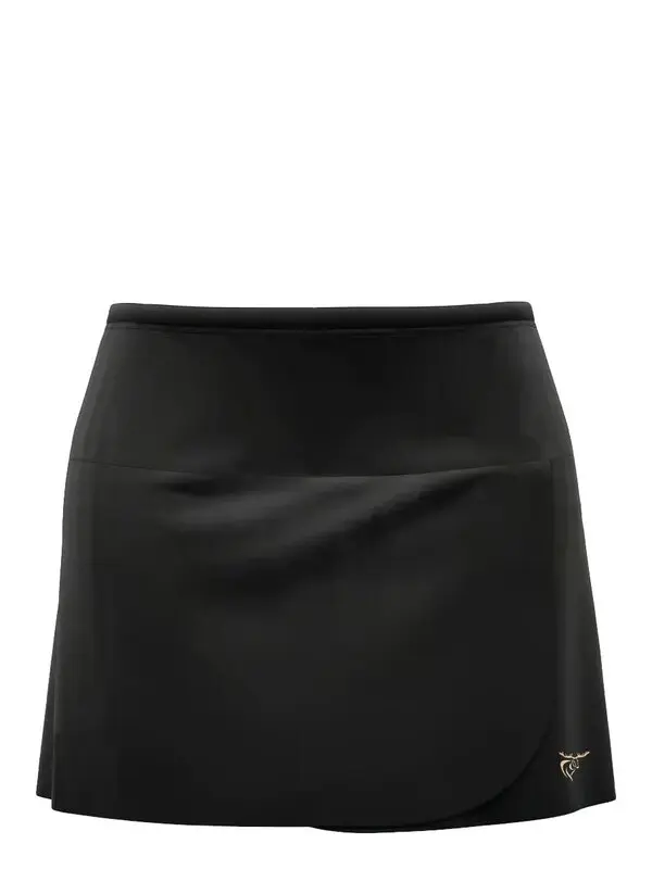 REDELK Logo-print Wrap Mini Skirt - Black