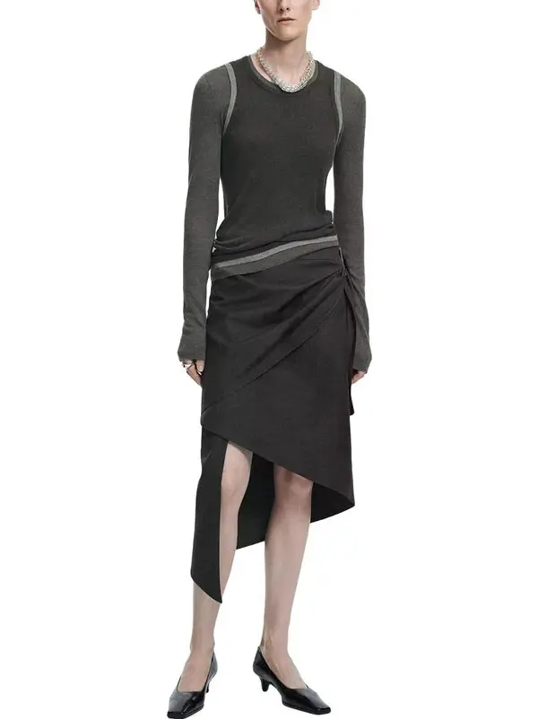 JNBY Paneled Long-sleeve T-shirt - Grey