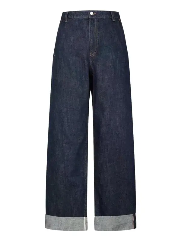 JNBY Straight-leg Turned-up Jeans - Blue