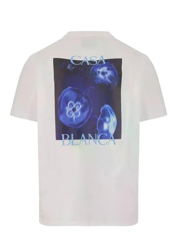 Casablanca Graphic-print Short-sleeve T-shirt - White