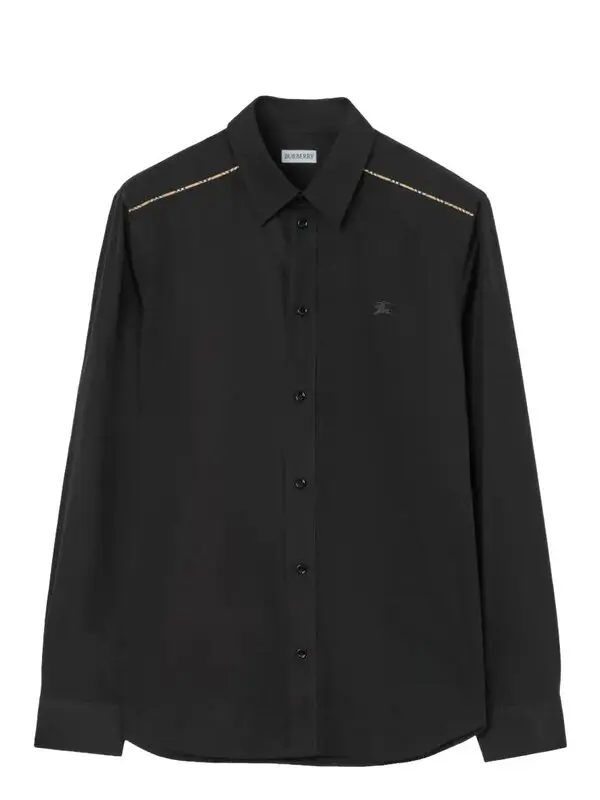 Burberry Classic Fit Cotton Shirt - Black