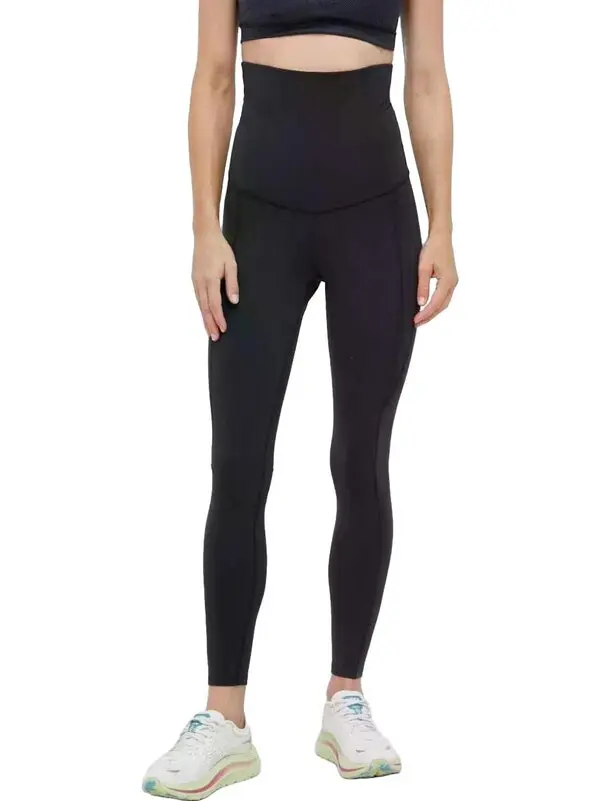 REEBOK Maternity Logo-print Trousers - Black