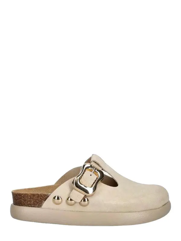 DR. SCHOLL'S SHOES Flora Leather Mules - Neutrals