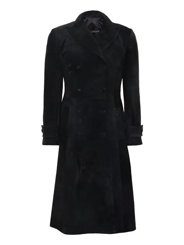 DANCASSAB Nova Double-breasted Coat - Black
