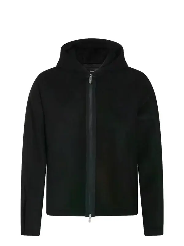 Herno Hooded Zip-up Jacket - Black