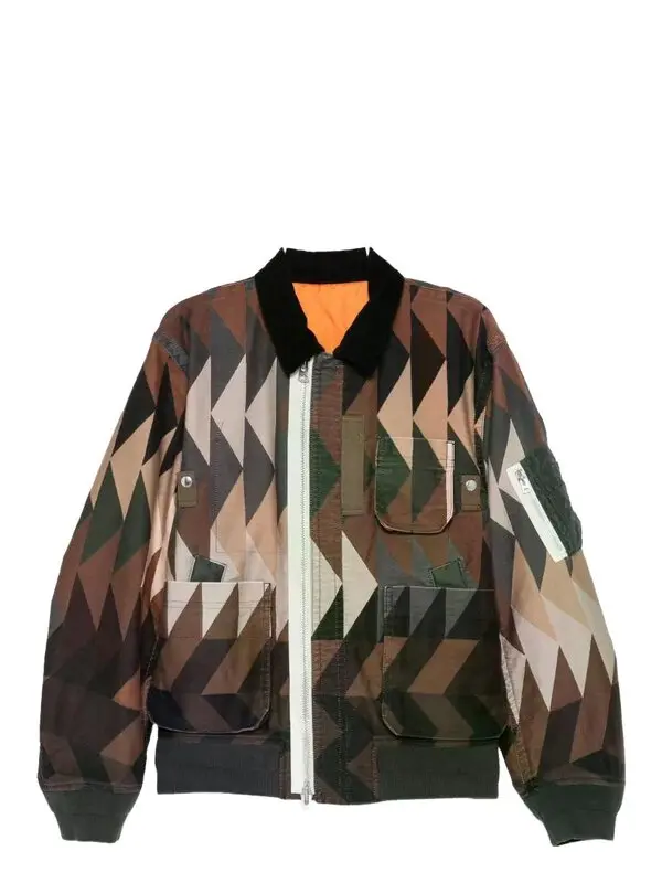 Sacai X A.p.c. Quilts Jacket - Brown