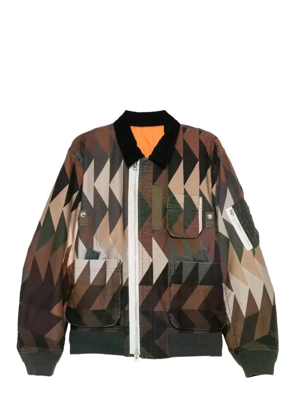 Sacai X A.p.c. Quilts Jacket - Brown