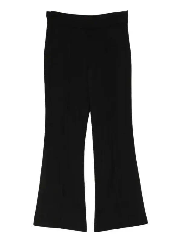 Pamella Roland High Waisted Skinny Flare Pants - Black