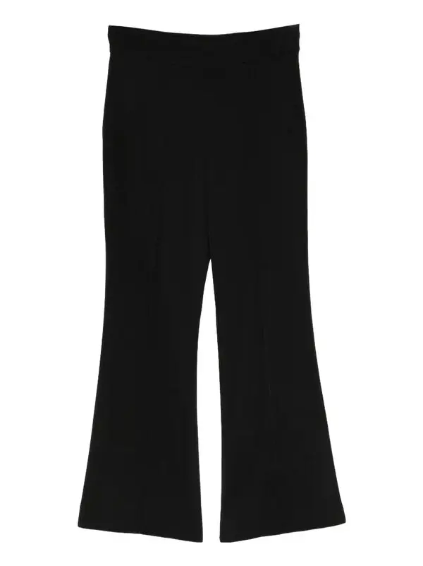 Pamella Roland High Waisted Skinny Flare Pants - Black