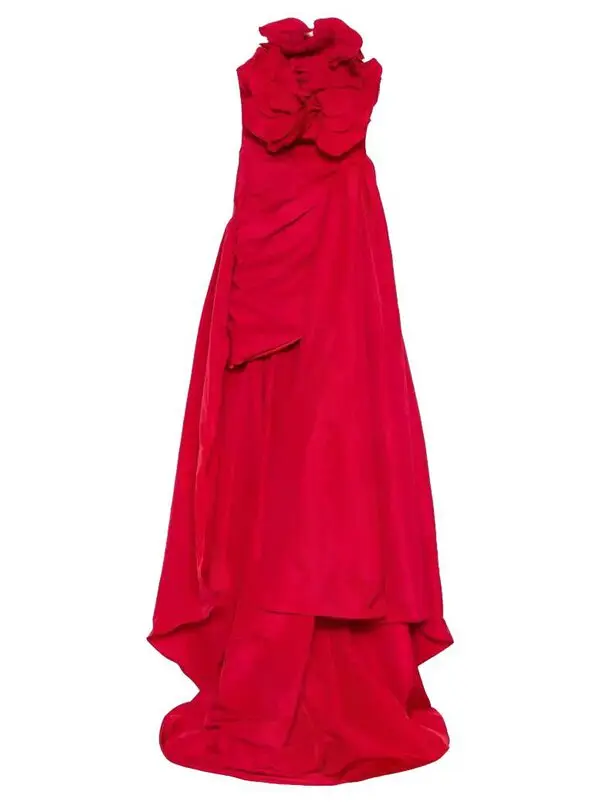 Pamella Roland Taffeta Gown - Red