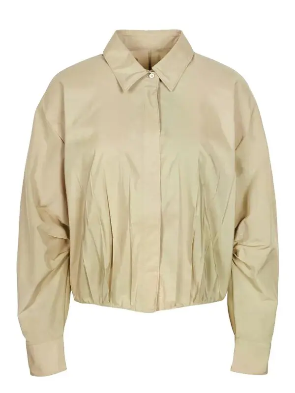 LESS Pleated Long-sleeved Shirt - Neutrals