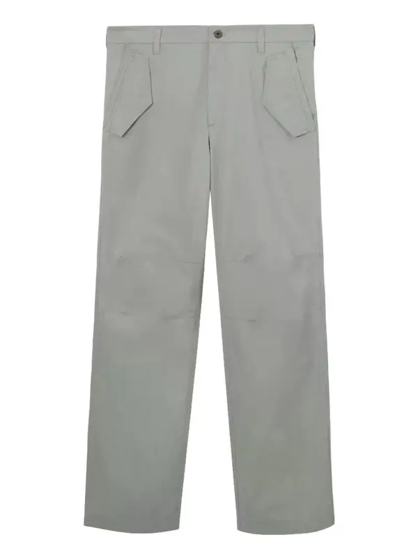 Burberry Cotton Twill Cargo Pants - Grey