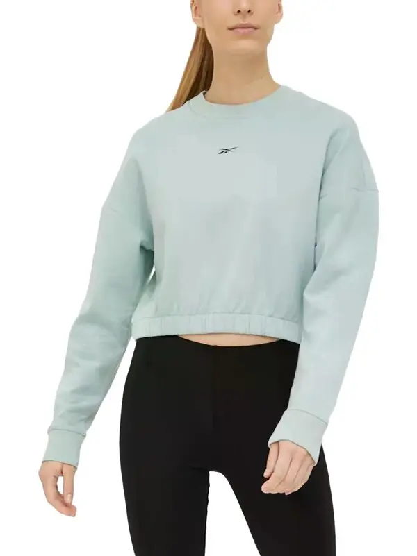 REEBOK Logo-detail Sweatshirt - Blue
