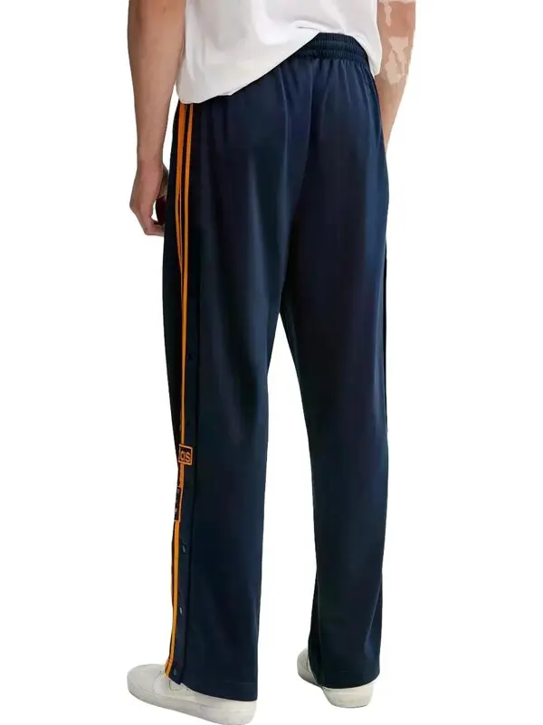 Adidas Side Stripe Press-stud Track Pants - Blue