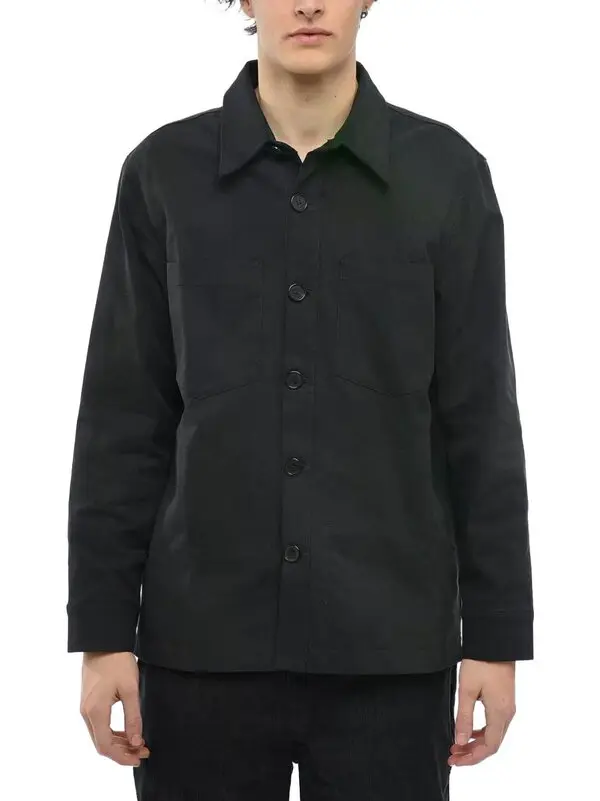 DEPARTMENT 5 Folli Pocket-detail Overshirt - Black