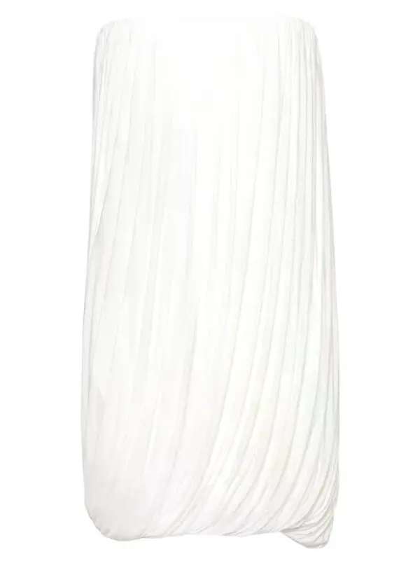 Alex Perry Strapless Draped Mini Dress - White