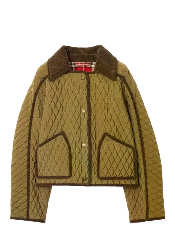 Burberry Floriston Quilted Jacket - Green