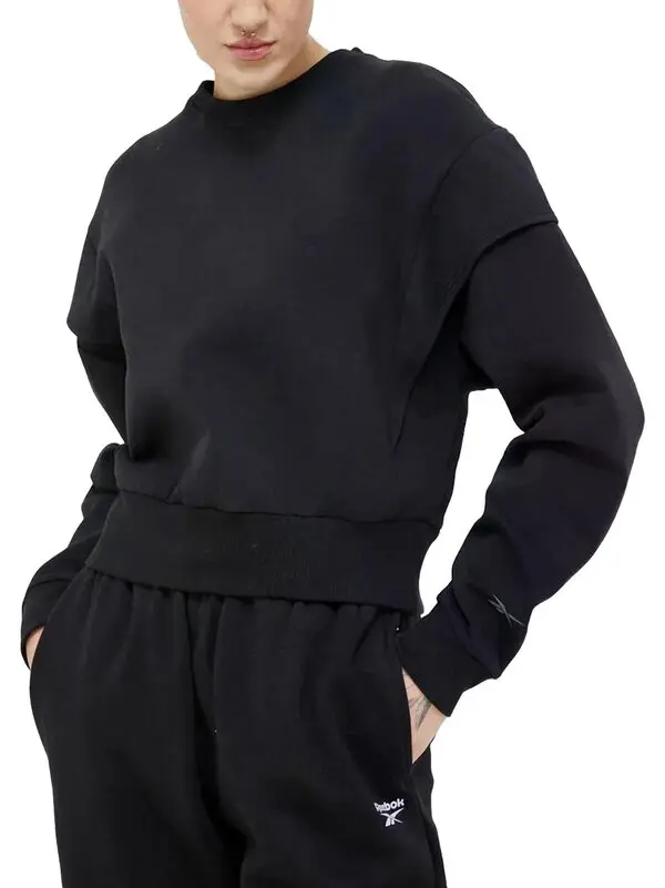 REEBOK Cropped Sweatshirt - Black