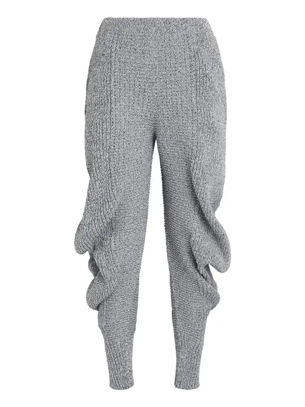 Issey Miyake Found Stone Knitted Trousers - Grey