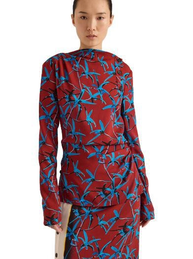 Proenza Schouler Anais Top - Madder Multi