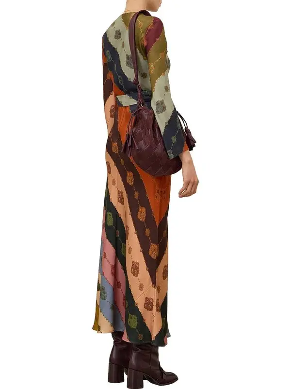 Zimmermann Ascent Bias Sheath Dress - Prism Stripe