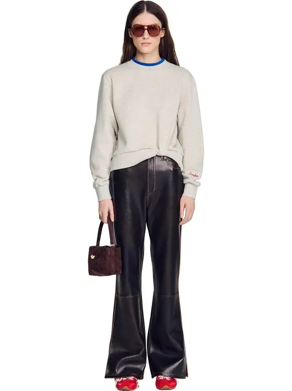 Sandro 2-in-1 Sweatshirt - Light Grey