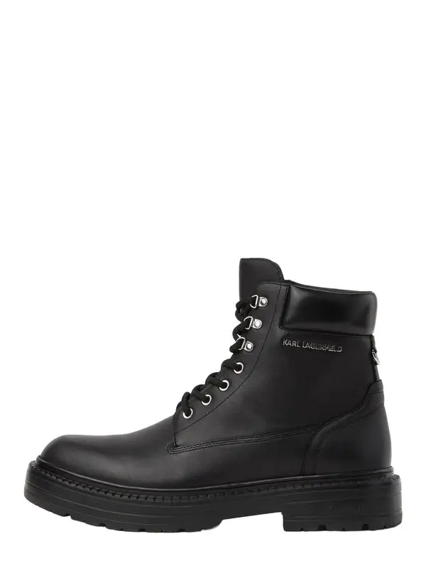 Karl Lagerfeld Miles Work Boot - Black