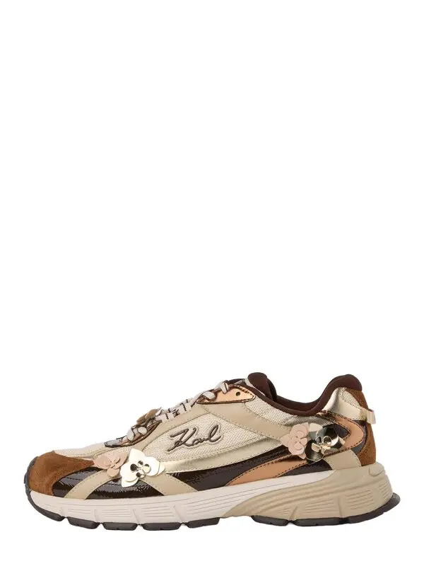 Karl Lagerfeld Orion Flora Trim Sneakers - Camel