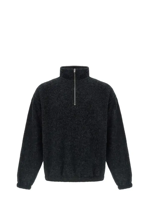 JIL SANDER Half-zip Sweatshirt - Gray