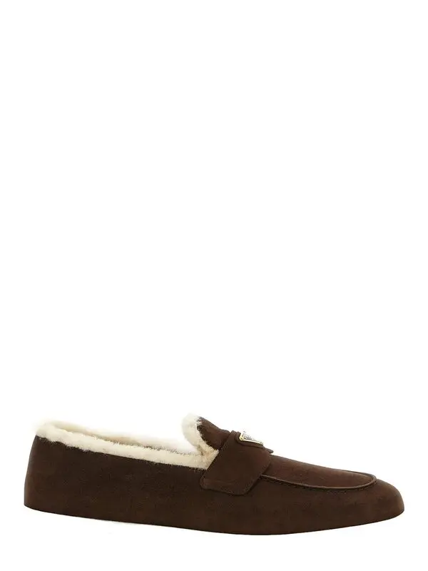 Prada Suede Loafers - Brown
