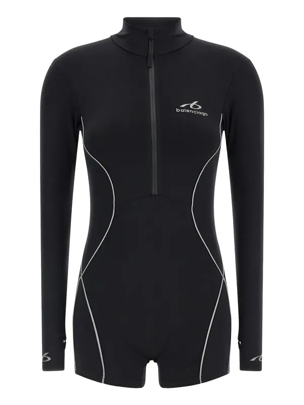 Balenciaga Techwear' Bodysuit - Black