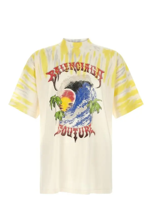 Balenciaga Extreme Tie Dye' T-shirt - Multi