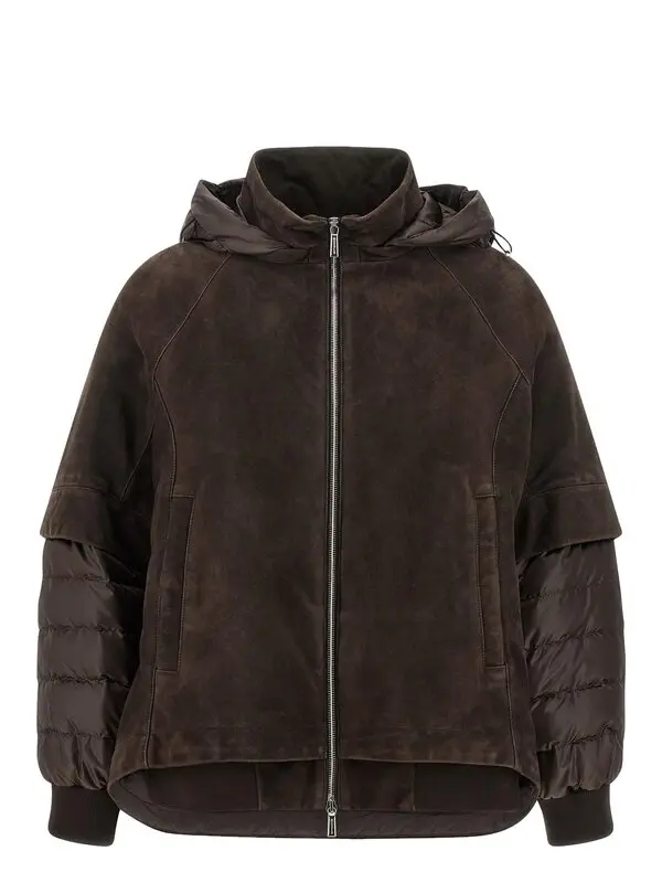 MOORER Elite' 2-in-1 Jacket - Brown