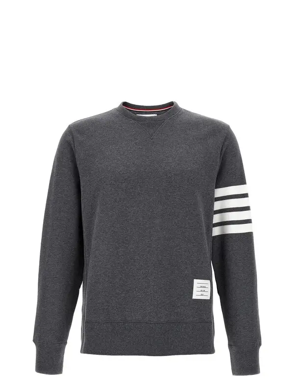 Thom Browne Classic Loopback 4-bar' Sweatshirt - Gray