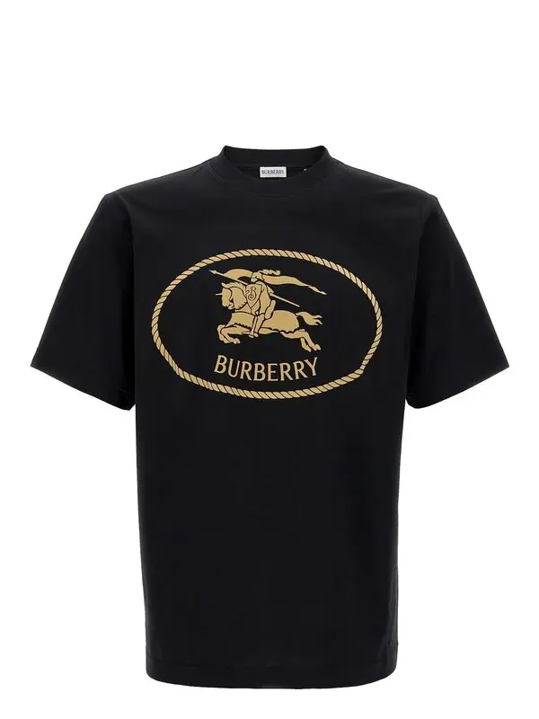 Burberry Knight Stamp' T-shirt - Black