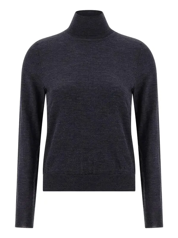 MAISON MARGIELA Wool Turtleneck Sweater - Blue