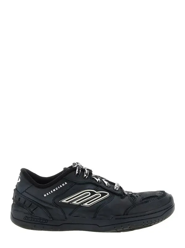Balenciaga Hamptons Worn-out' Sneakers - Black