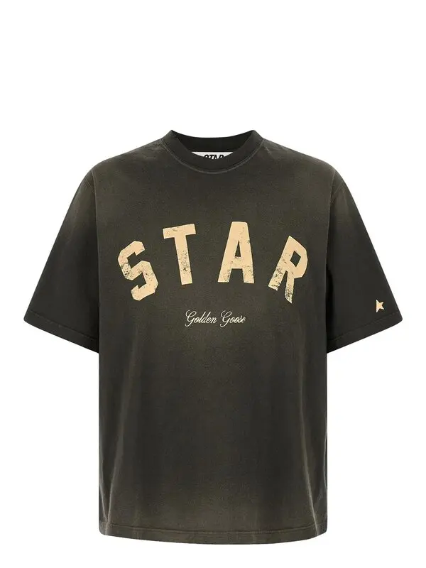 GOLDEN GOOSE Logo T-shirt - Gray
