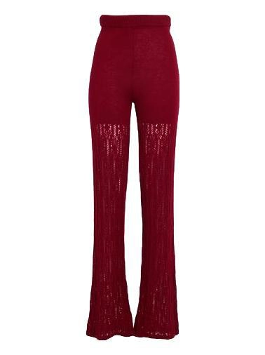 MARIUCCIA Pants Brick Size Acrylic, Wool - Red