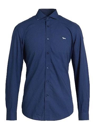 HARMONT & BLAINE Shirt Size Cotton - Navy