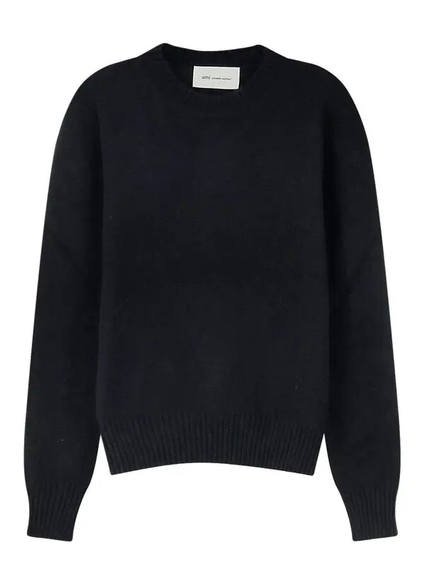 AMI Paris Cashmere Sweater - Black
