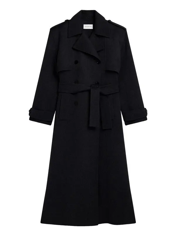 THE FRANKIE SHOP Nikola Wool And Cashmere Blend Coat - Black
