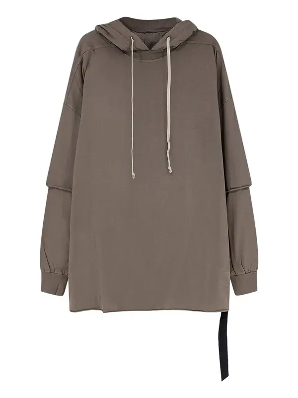 Rick Owens Tommy Hustle Cotton Sweatshirt - Grey