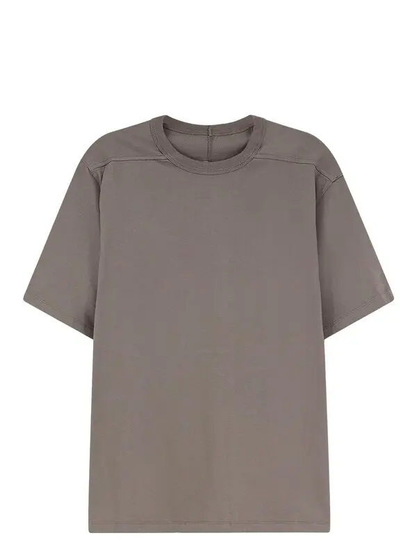 Rick Owens Brad T Cotton Tshirt - Grey