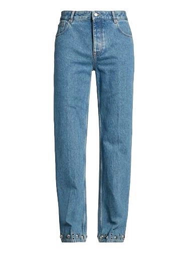 Valentino Garavani Chez Jeans Size Cotton, Calfskin - Blue