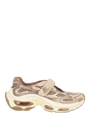 Ash Drake Low-top Sneakers In Suede And Mesh - Beige