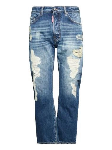 Dsquared2 Jeans Size Cotton, Cow Leather - Blue